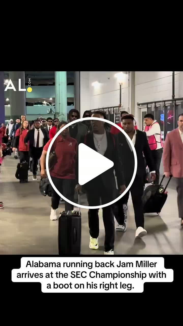 Alabama running back Jam Miller arrives at the SEC Championship with a ...