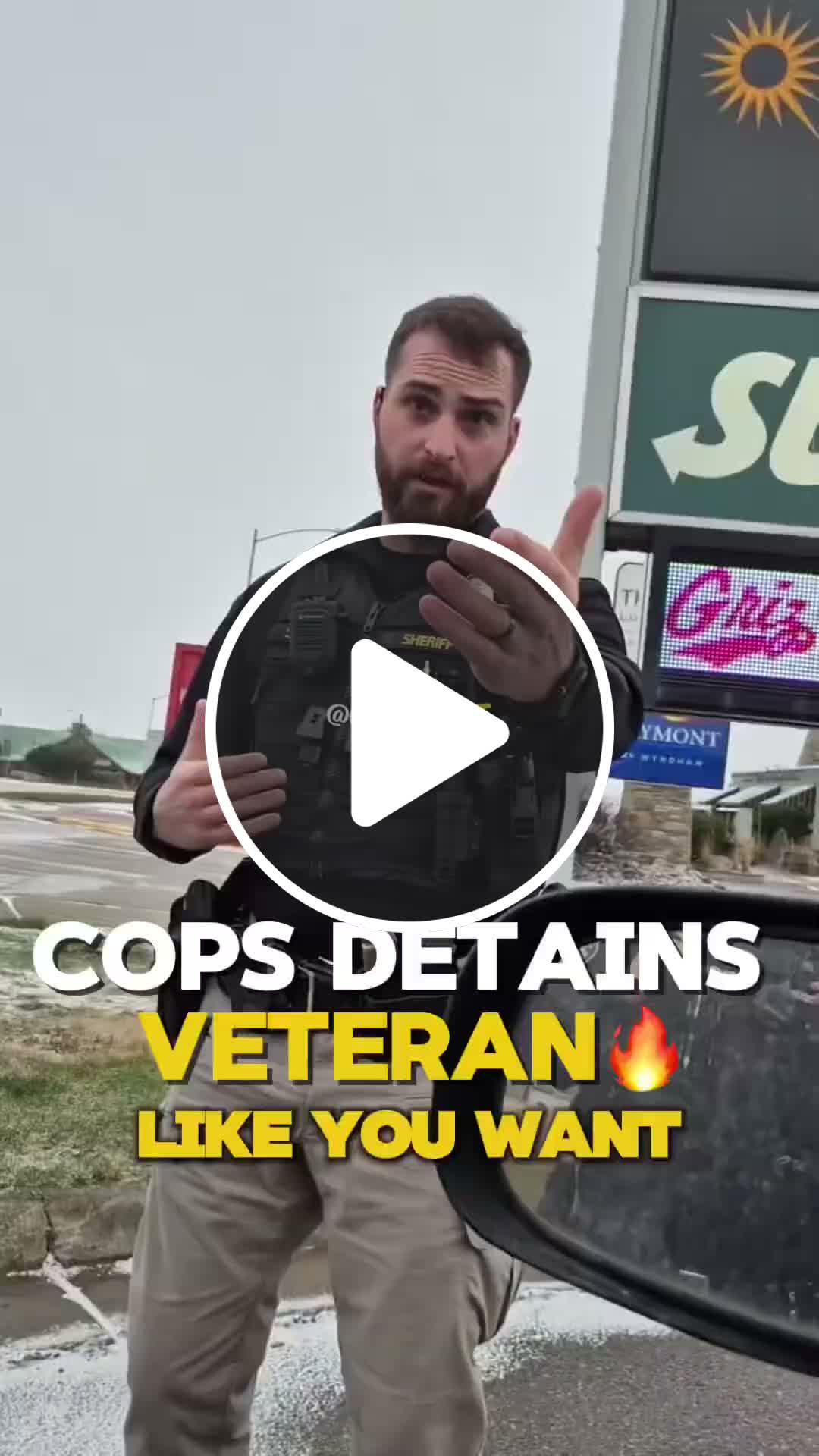 Veteran stands firm and questions authority - NewsBreak