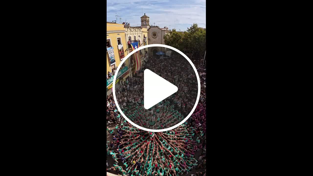Nine Level Human Tower at All Saints Day Celebration - NewsBreak