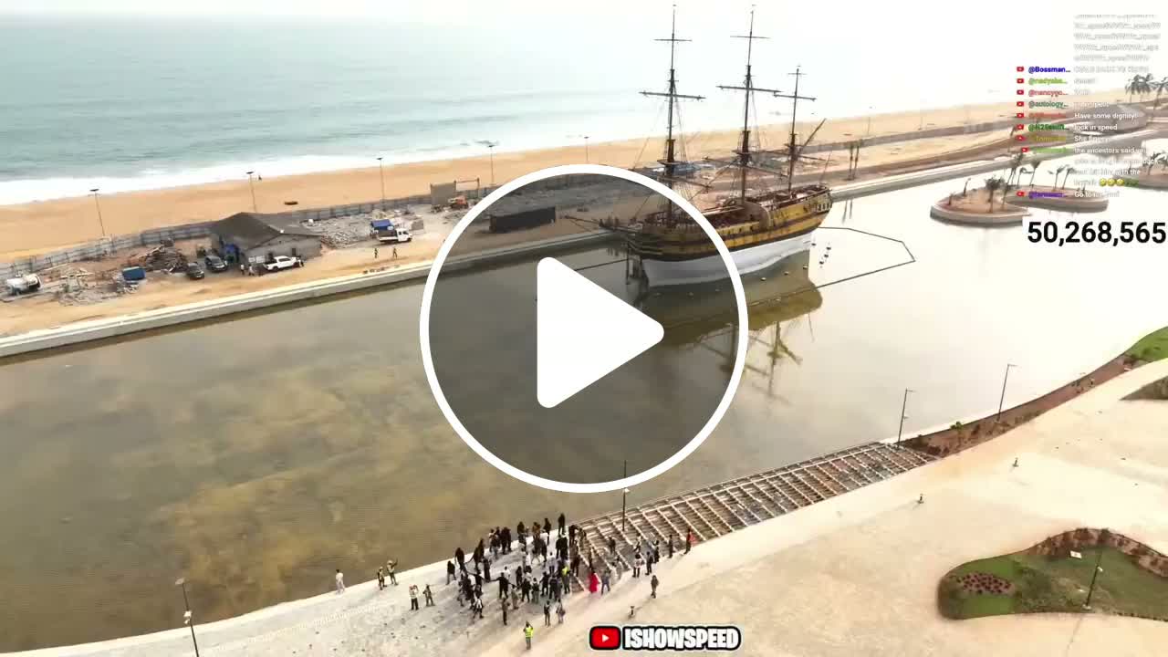 IShowSpeed visited a replica slave ship in Benin, part of a memorial ...