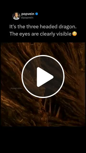 it's the three headed dragon the eyes are clearly visible 😳 stranger ...