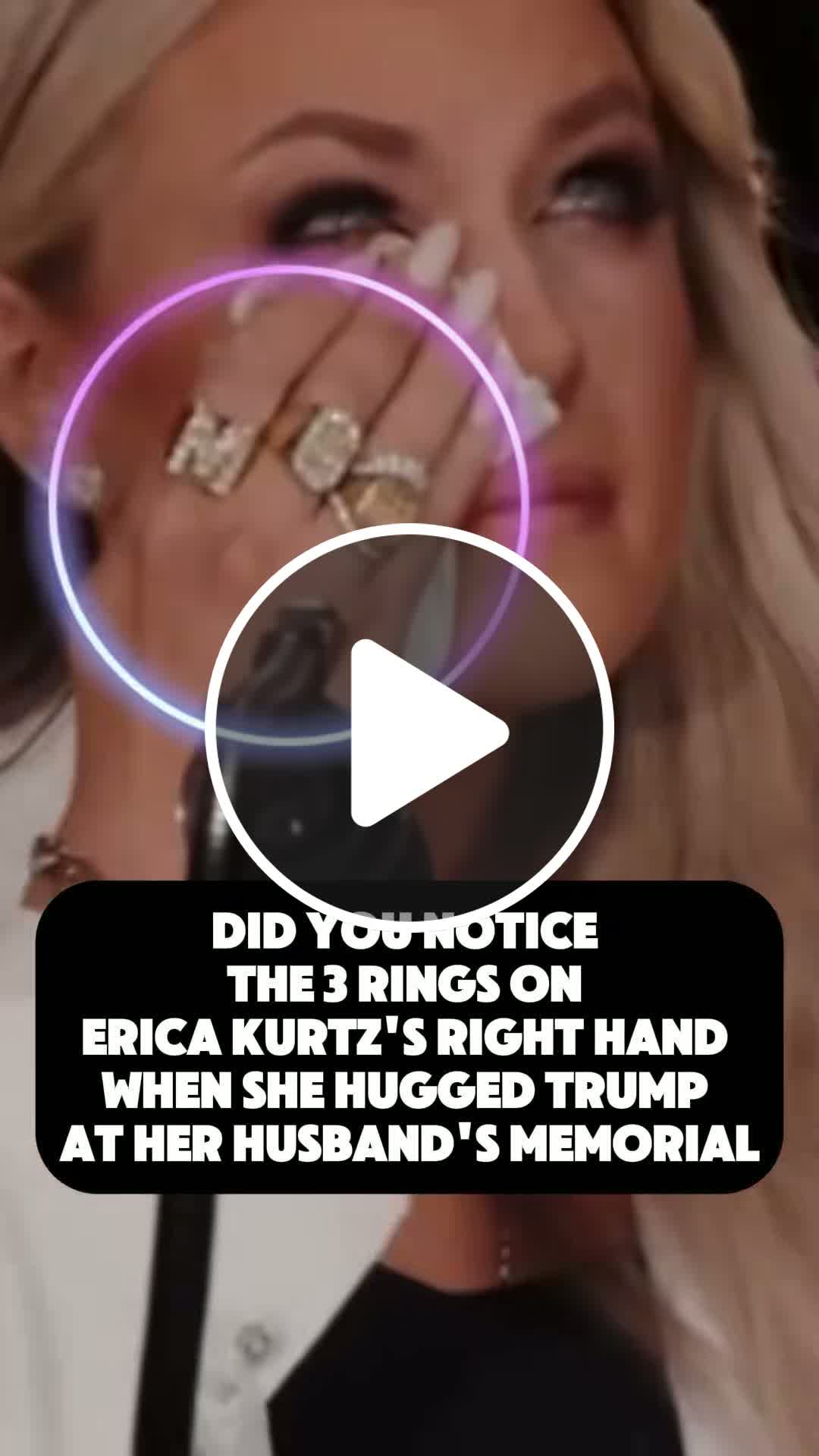 #CaughtOnCamera Did you notice the three rings on Erika Kirks right ...