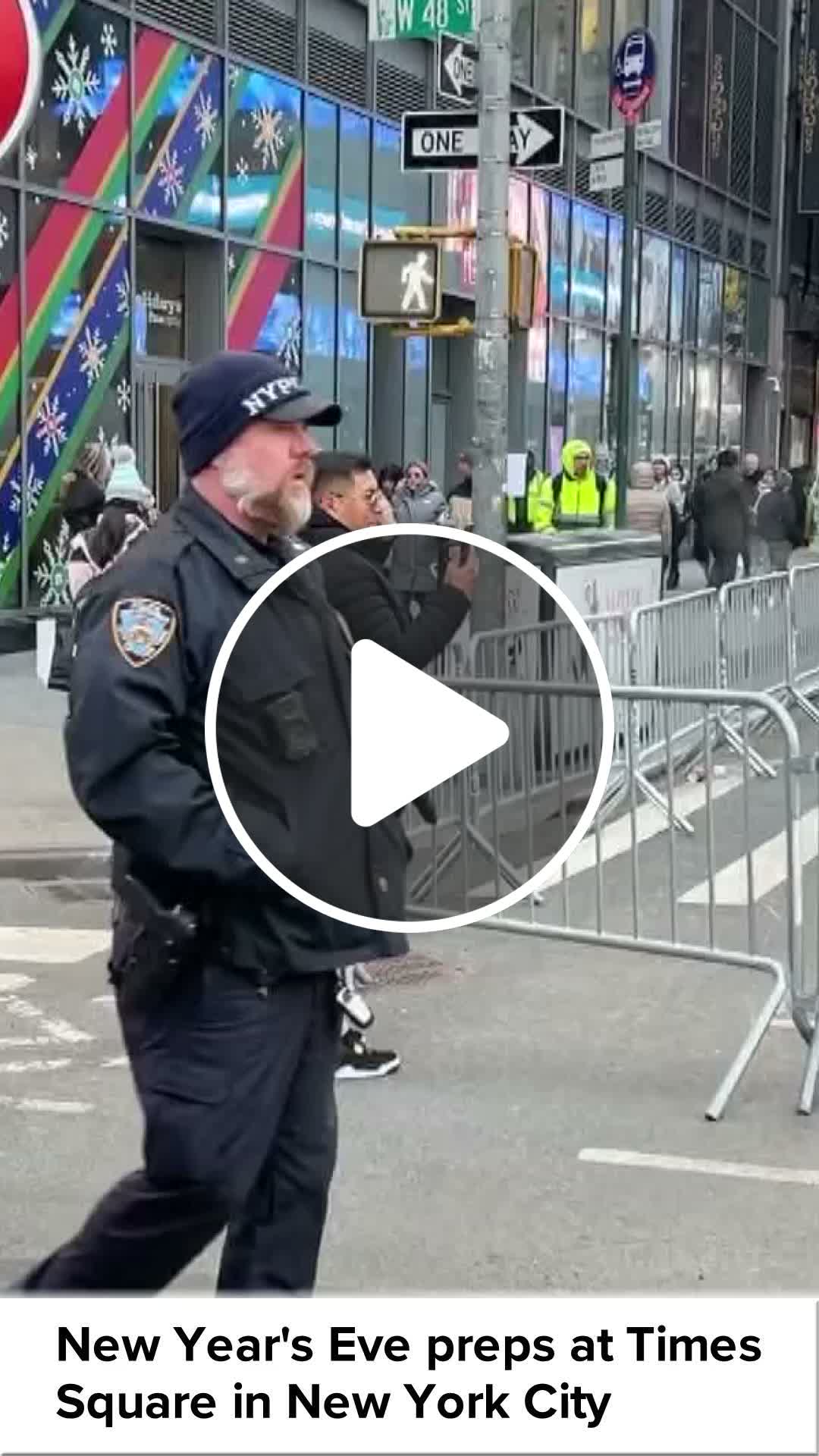 New Year's Eve preps at Times Square in New York City - NewsBreak