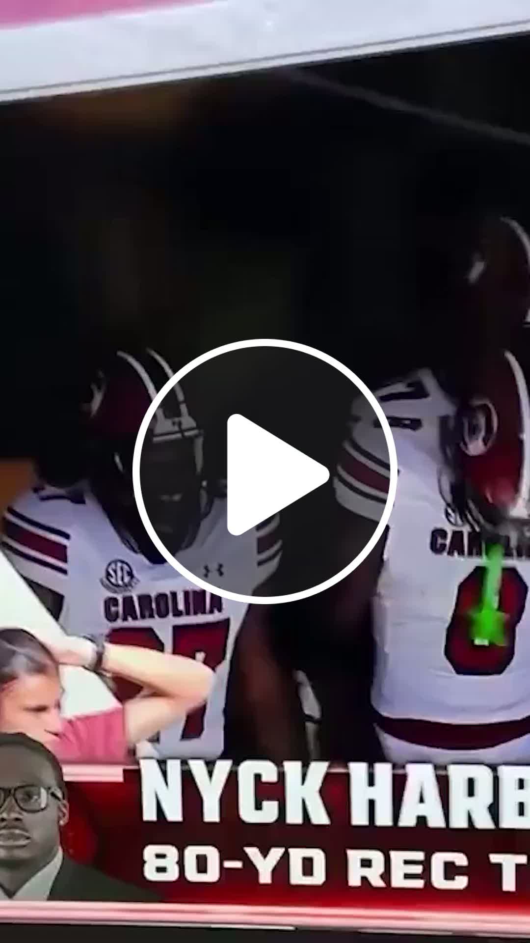State Trooper aggressively bumps South Carolina players at Texas A&M ...