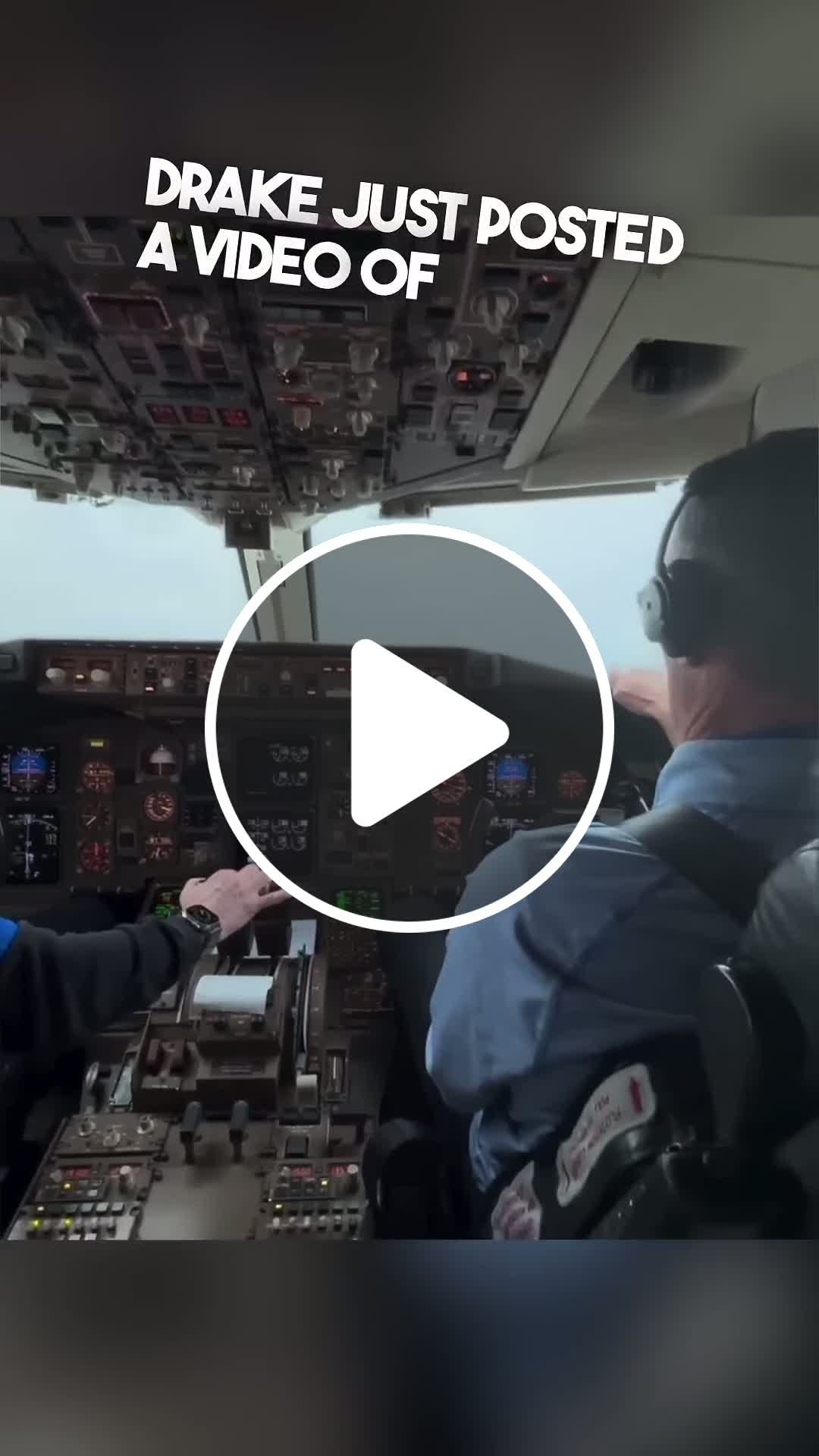 Drake was scared when his private jet had trouble landing 😳 - NewsBreak