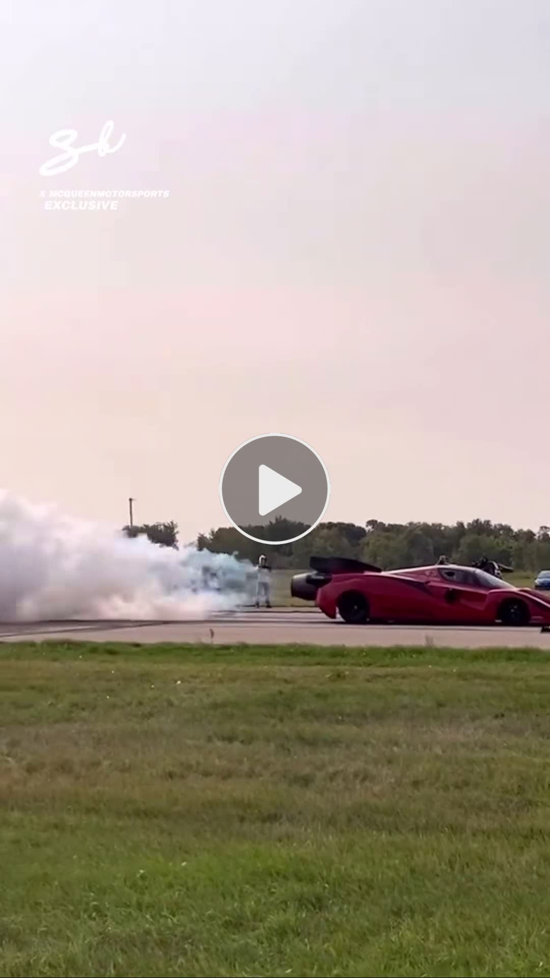 They stuck a jet engine in this Ferrari Enzo IG mqueenmotorsports Derek ...