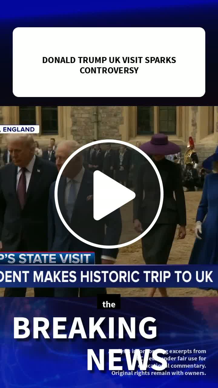 AI news: Donald Trump UK Trip Sparks Controversy #ai#TrumpUK# ...