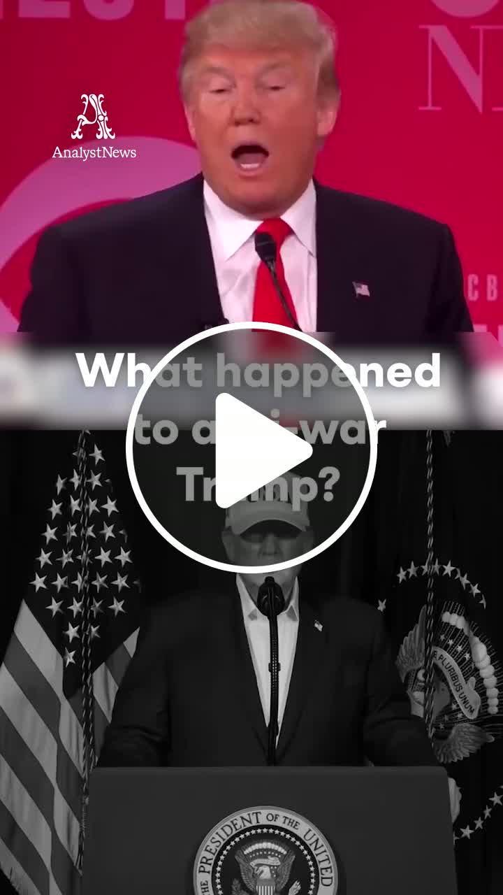 What happened to anti-war Trump?? - NewsBreak