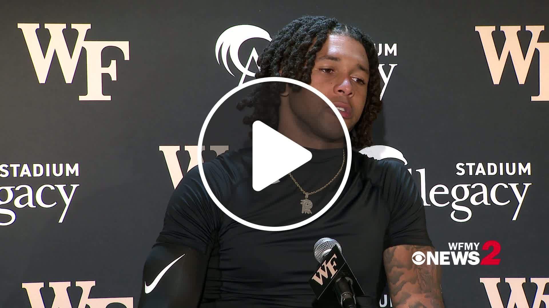 Postgame interview with Wake Forest QB Robby Ashford after loss to No ...