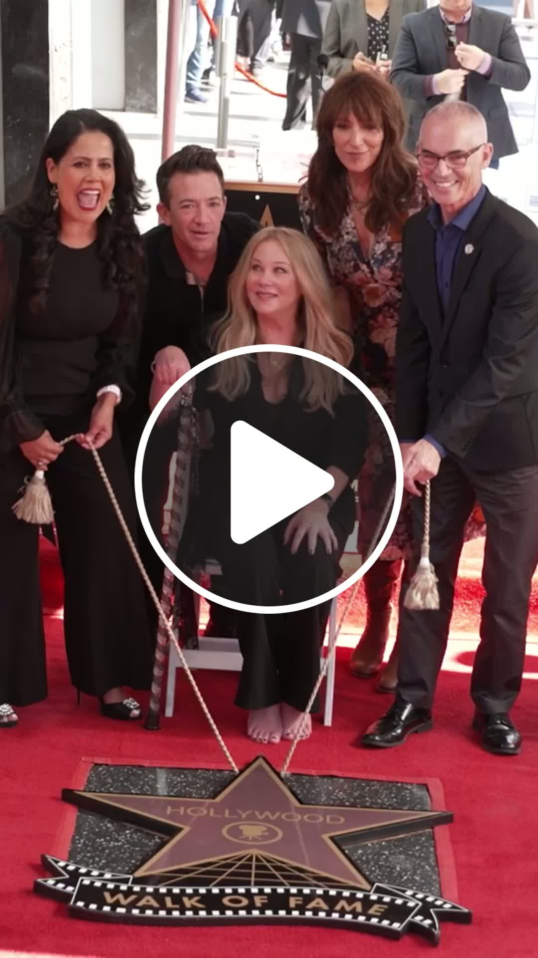 This moment really is the sweetest. Christina Applegate receives a star ...