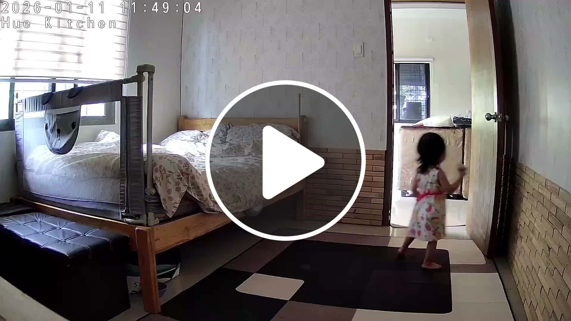 Cheeky toddler fools her mum by hiding behind bedroom door - NewsBreak