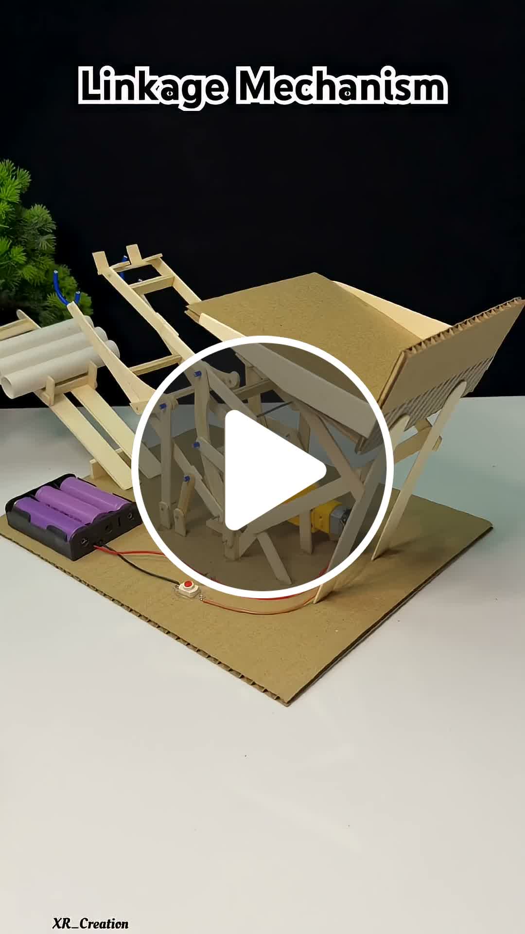 Linkage Mechanism with Dcmotor #youtubeshorts #dcmotor # ...