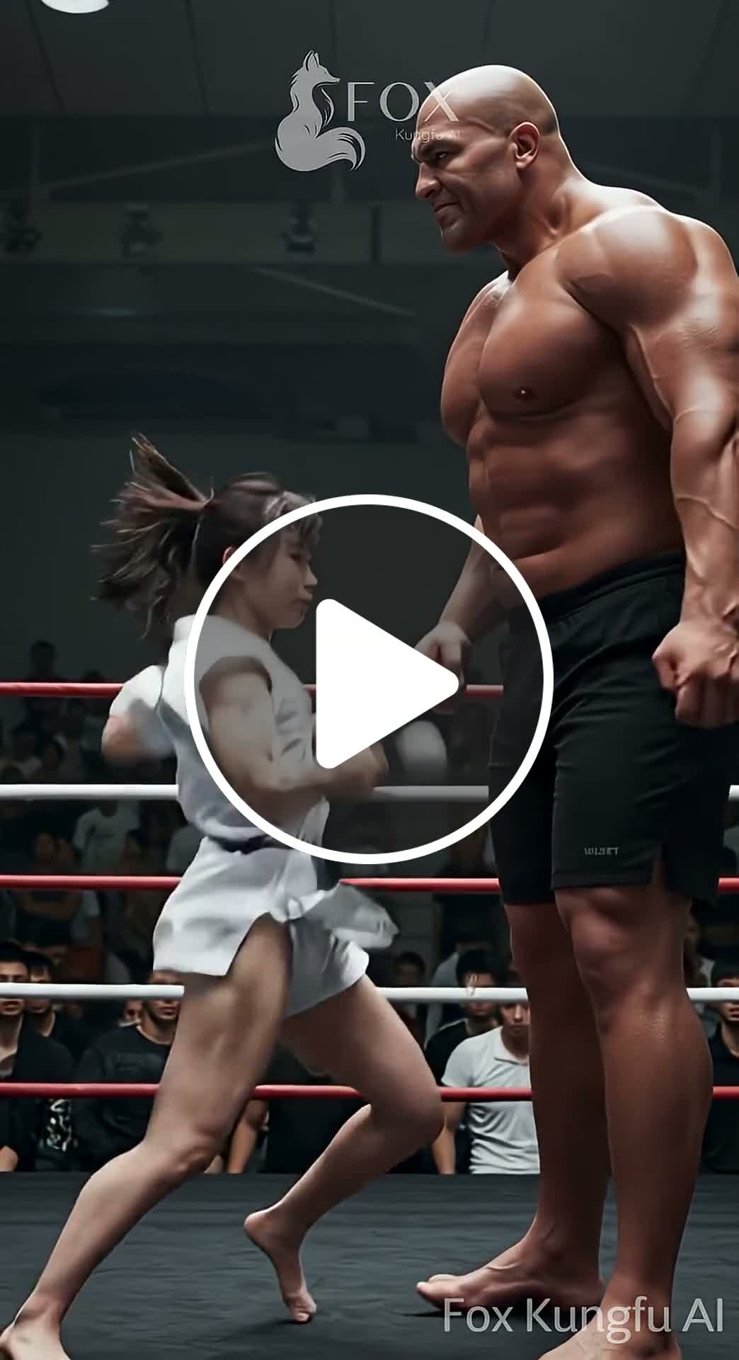 AI-generated Fox Kung Fu Beauty's Epic Knockout! 🦊💥 #aianimation # ...