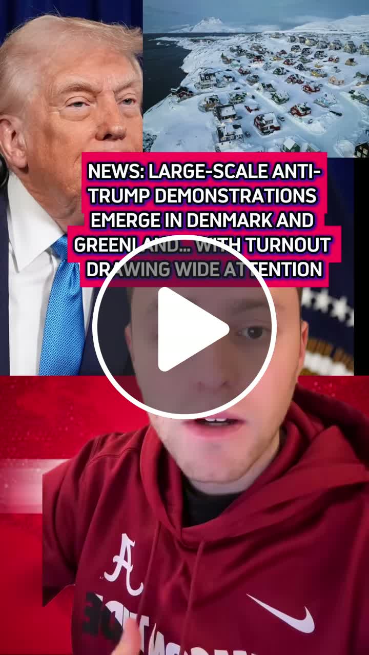 Massive Anti-Trump Protests Shake Denmark and Greenland 🇩🇰🚩 Large ...