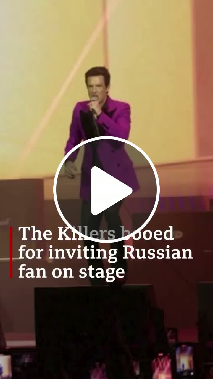 The Killers booed at Georgia concert after inviting Russian fan on ...