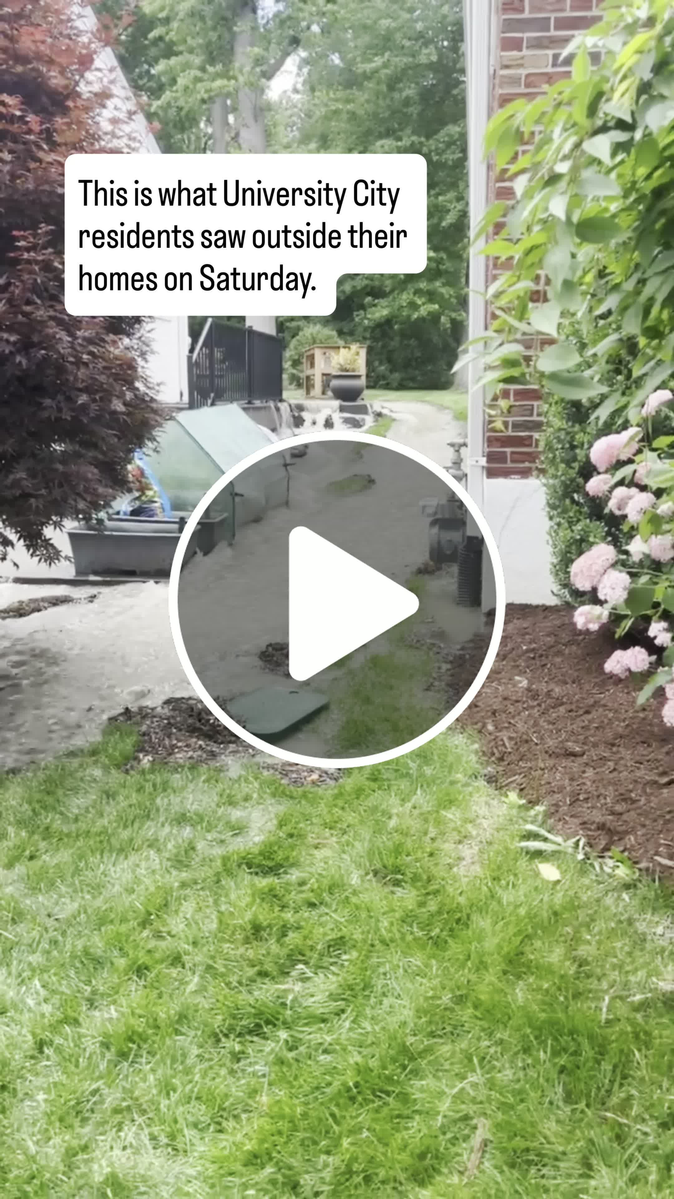 Neighbors share video of water main break in University City - NewsBreak