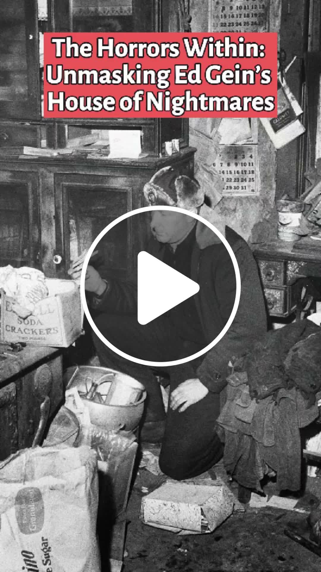 Ed Gein's The house of nightmares #crime #truecrime #predator #wildwe ...