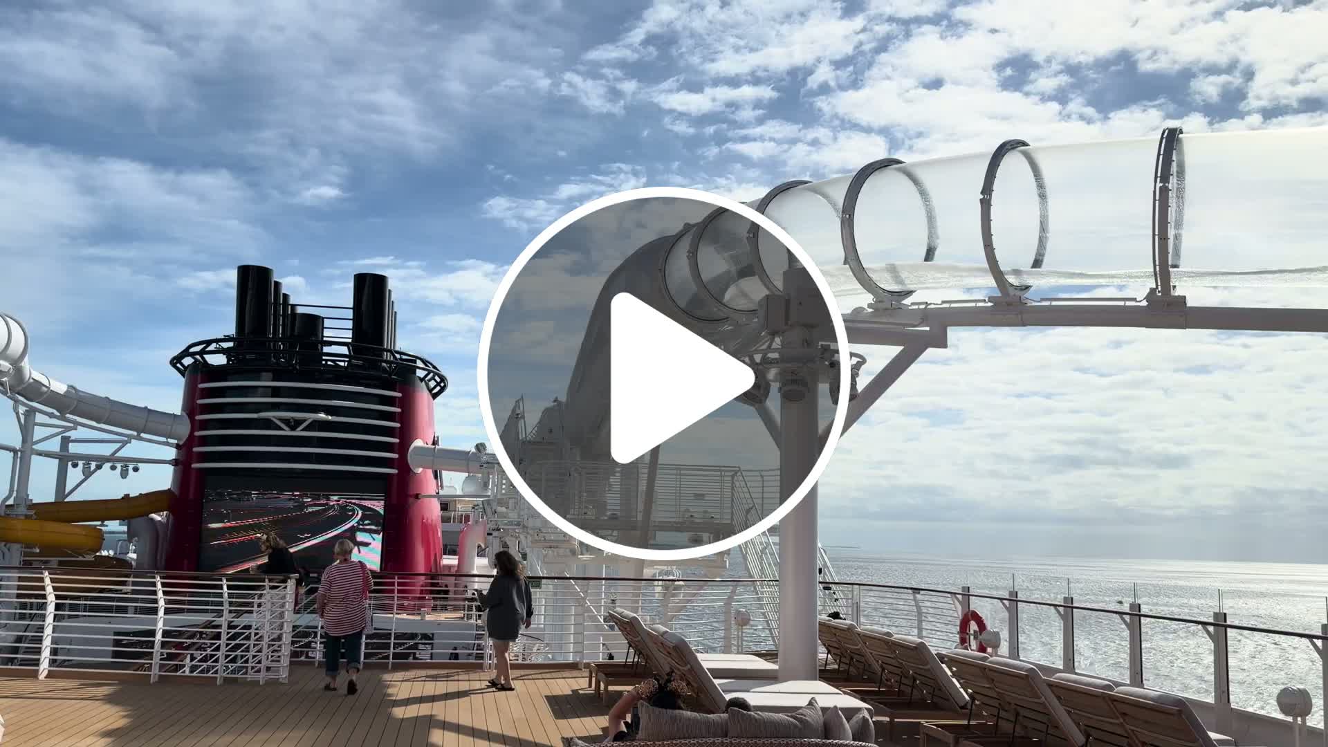 POV: New AquaMouse Water Slide Cartoon on the Disney Destiny Cruise ...