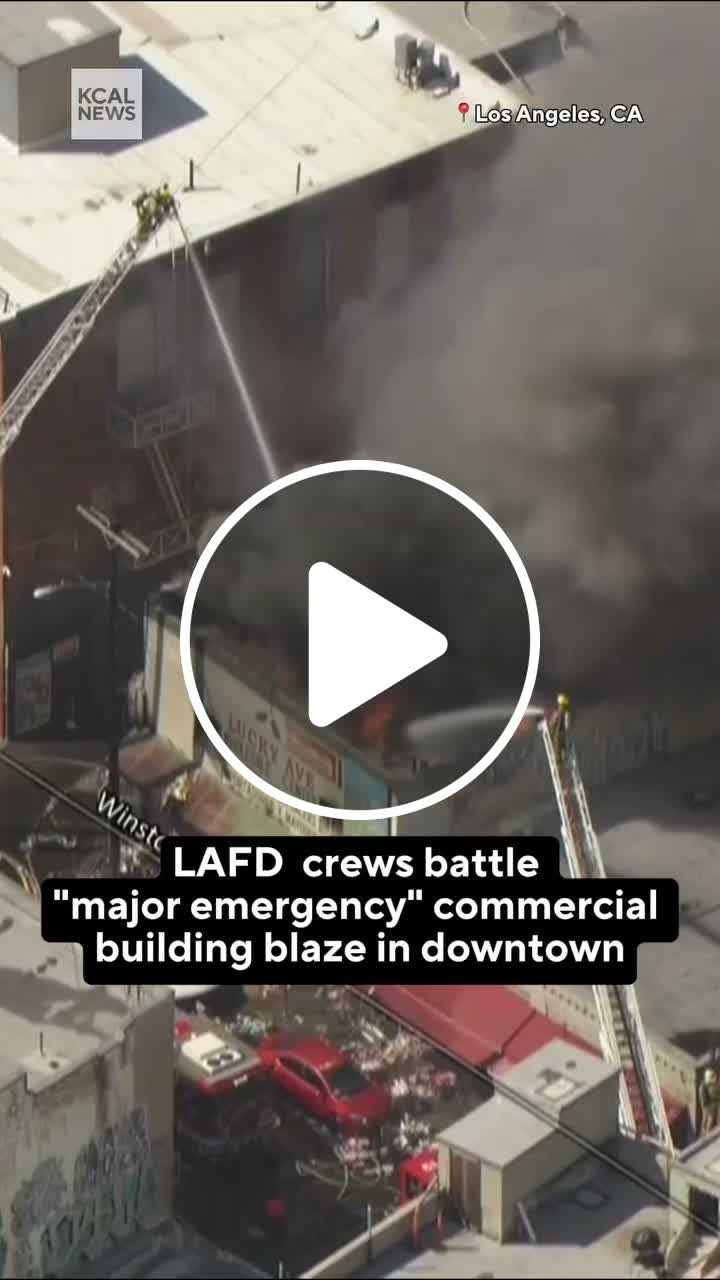 Los Angeles Fire Department crews have gotten a handle on a commercial ...