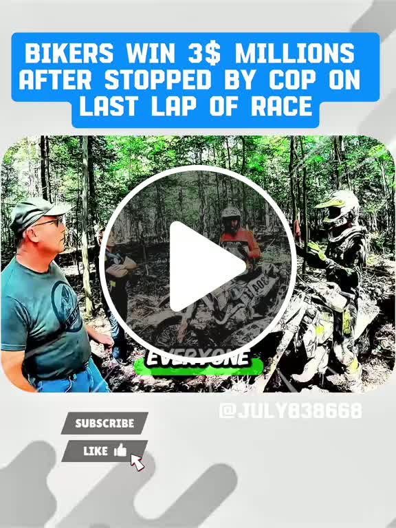 Bikers Win 3$ Millions After Stopped By Cop On Last Lap Of Race #biker ...
