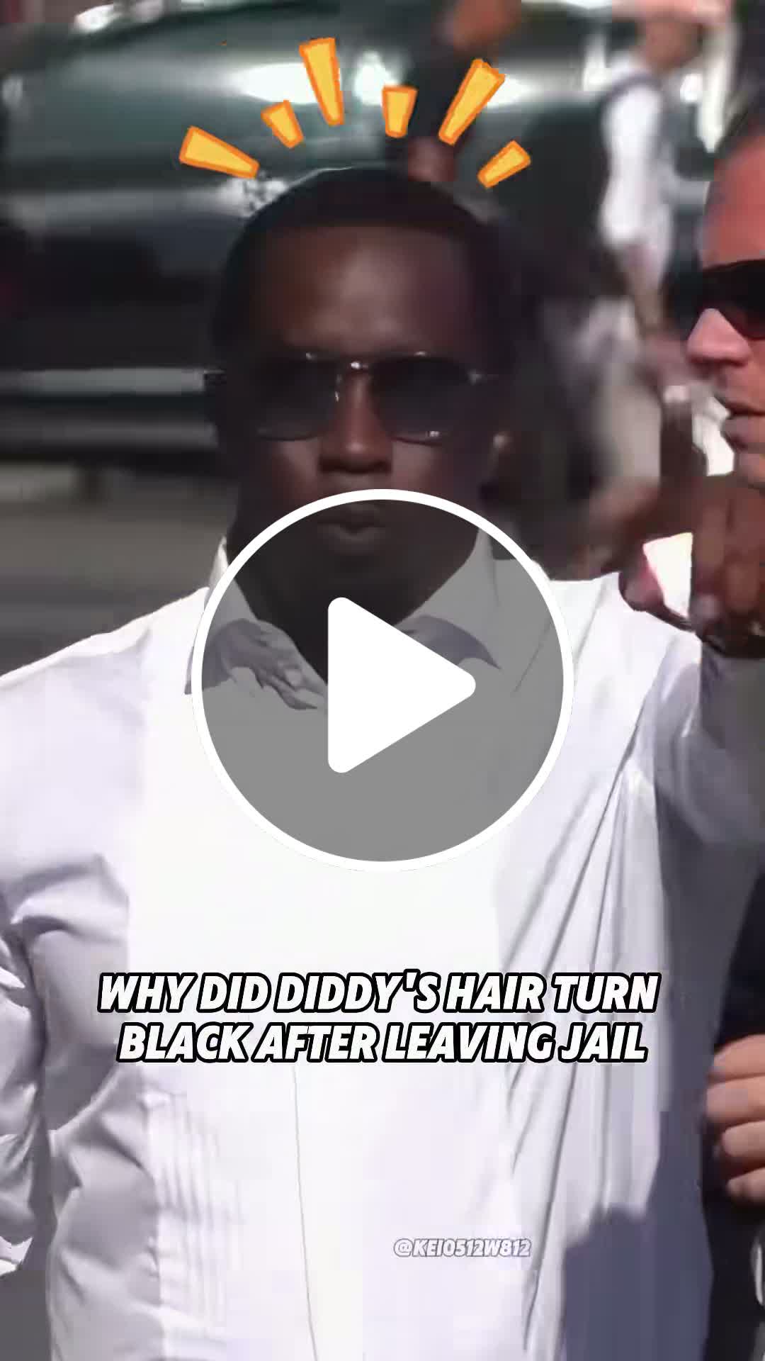 #CaughtOnCamera Why did diddy hair turn black after leaving jail ...