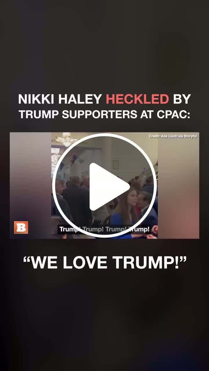 presidential candidate Nikki Haley was heckled by Donald Trump ...