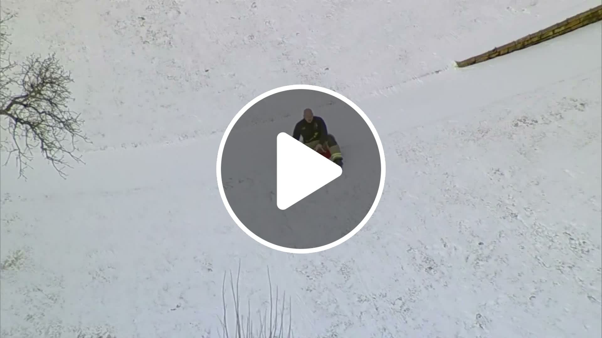 North Texas firefighter goes sledding in the snow - NewsBreak