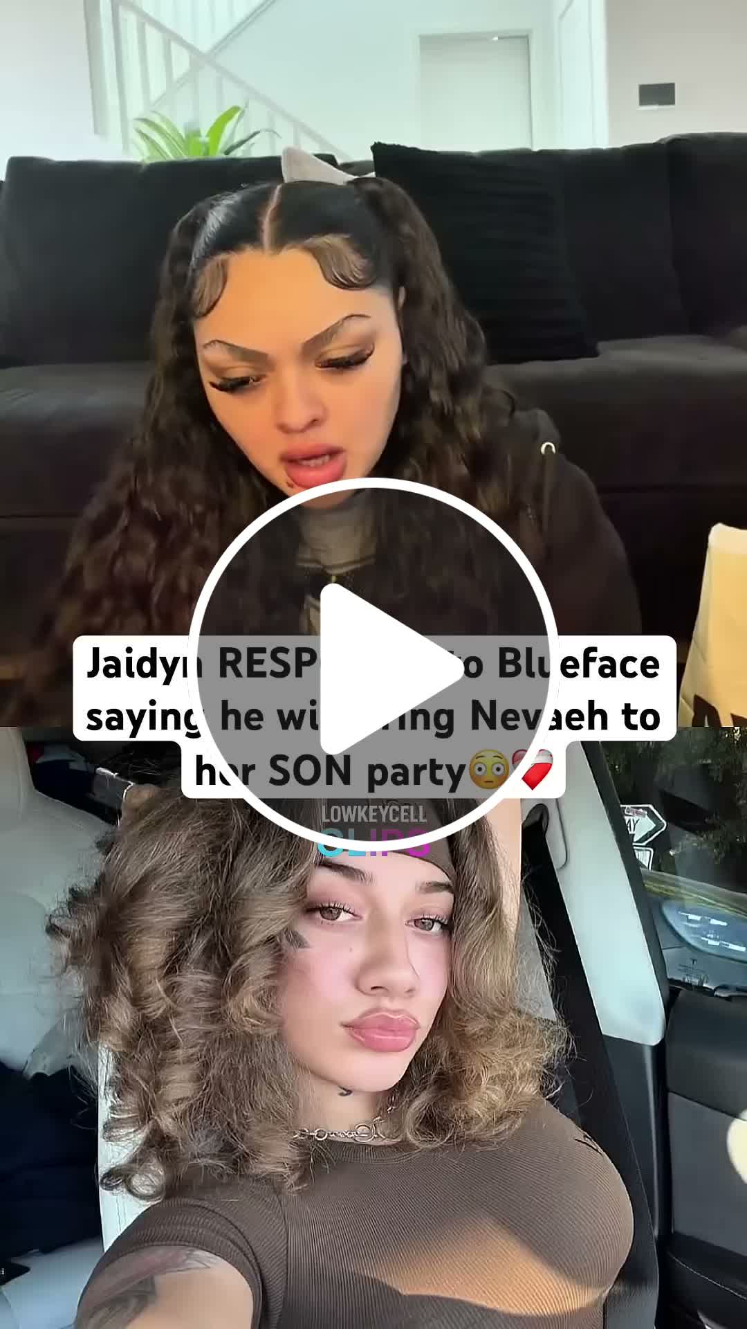Jaidyn RESPONDS to Blueface saying he will bring Nevaeh to the party ...