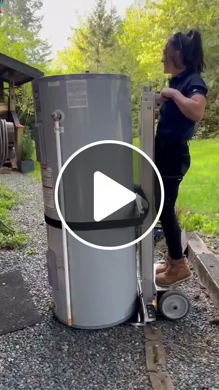 stair-climbing hand truck, where a single user secures and transports ...