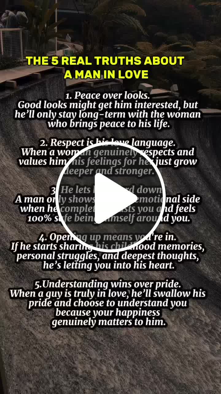The real truth about men in love - NewsBreak