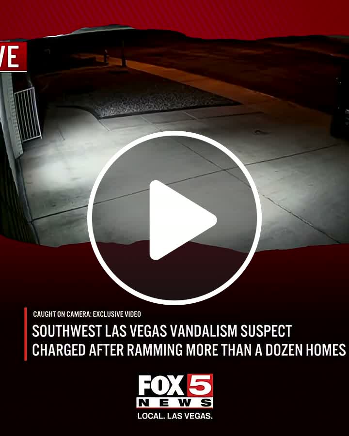 CAUGHT ON CAMERA: Man accuse of ramming into Las Vegas home - NewsBreak