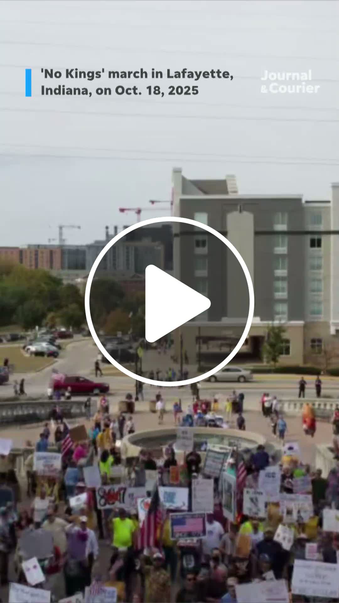 Thousands of people turned out on Oct. 18, 2025, for the 'No Kings ...