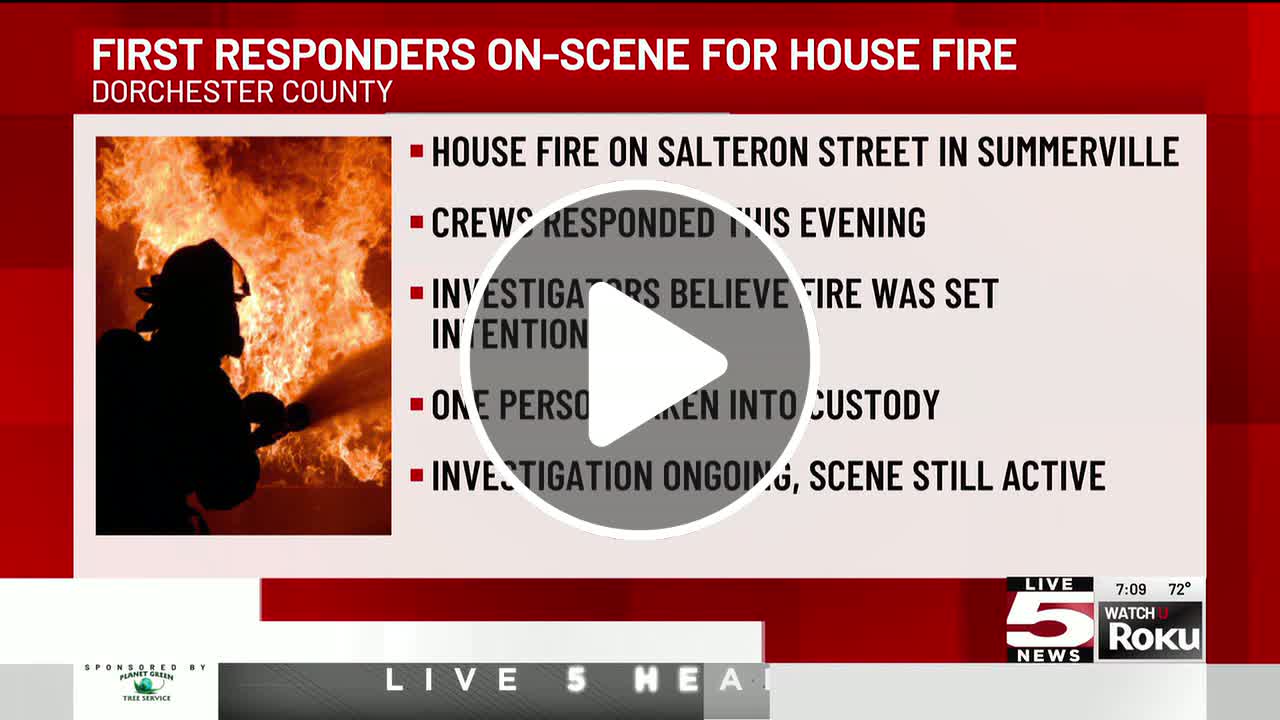 VIDEO: Summerville Police arrest suspect in intentional house fire ...