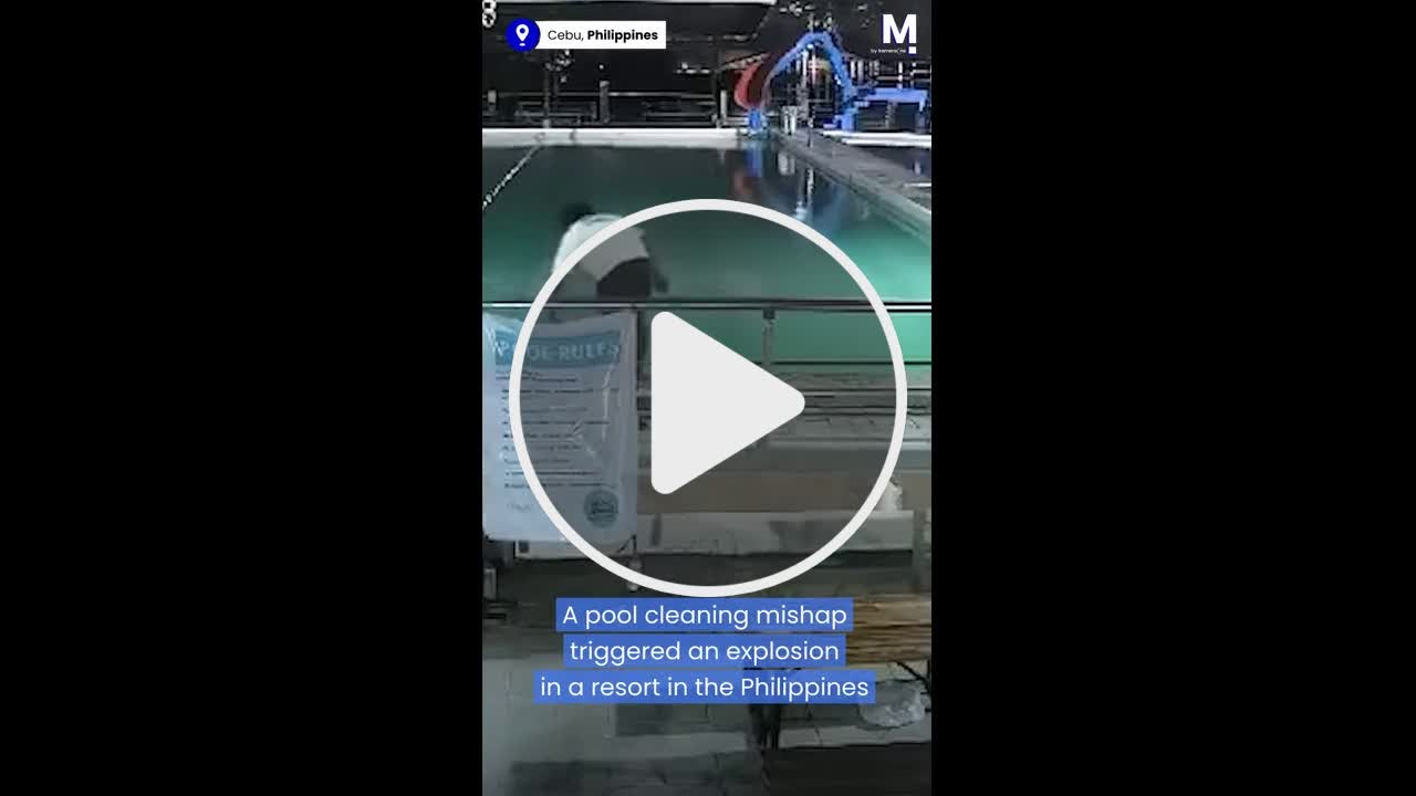 Pool cleaning mishap triggers chemical explosion at Cebu resort - NewsBreak