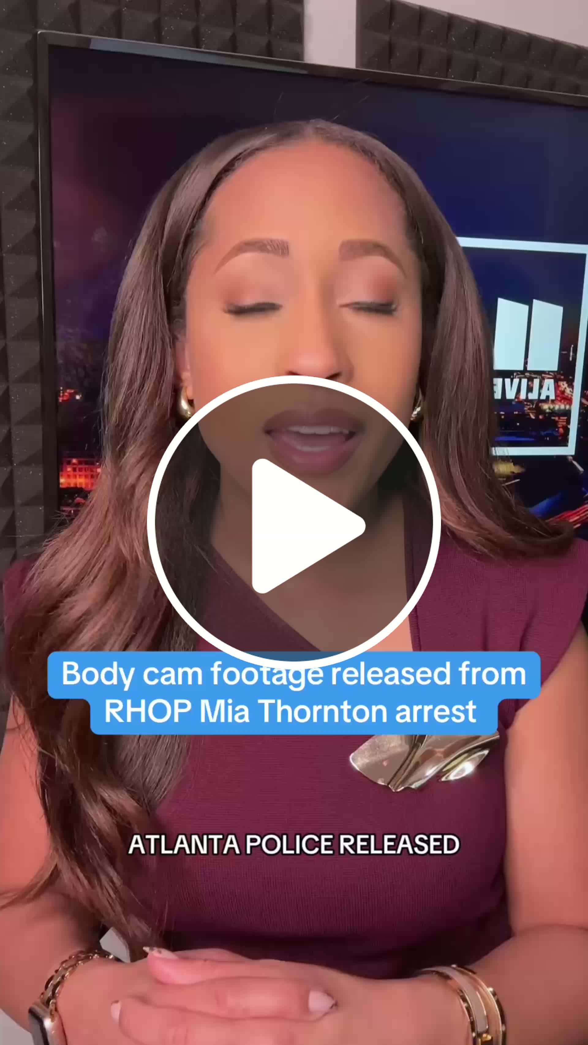 Bodycam video of former Real Housewives of Potomac star Mia Thornton ...