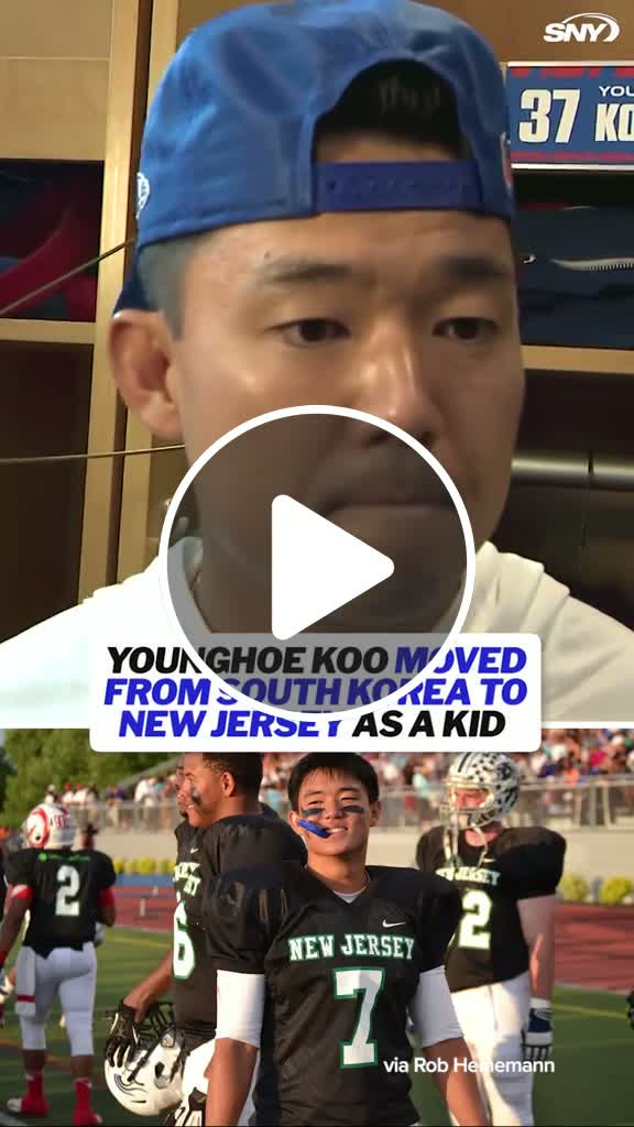 Younghoe Koo is happy to back in New Jersey with the Giants created by ...