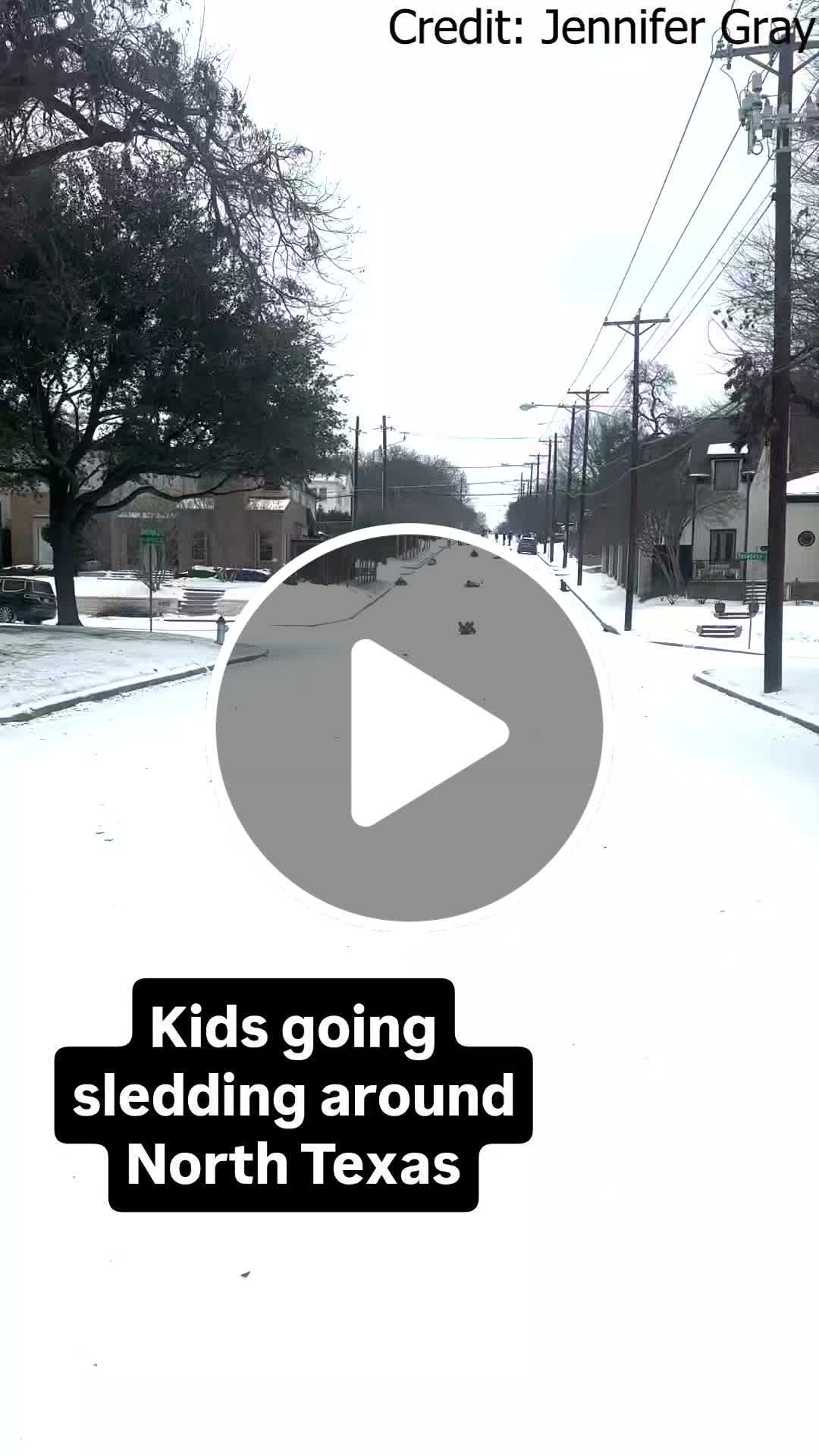 Kids sledding through the North Texas snow - NewsBreak