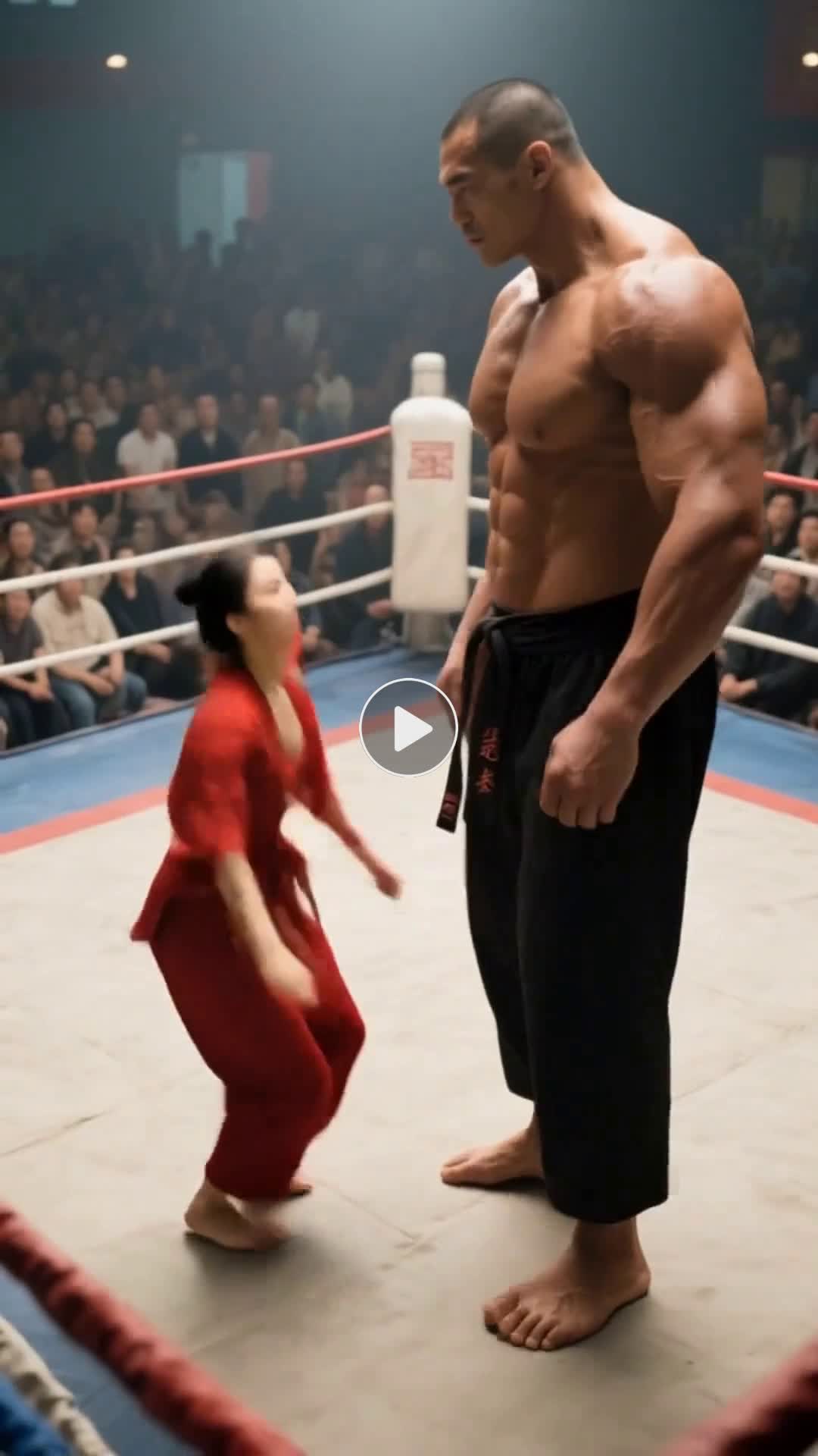 AI Kung Fu Girl lands a knockout strike! #AI #KungFu #MartialArts # ...