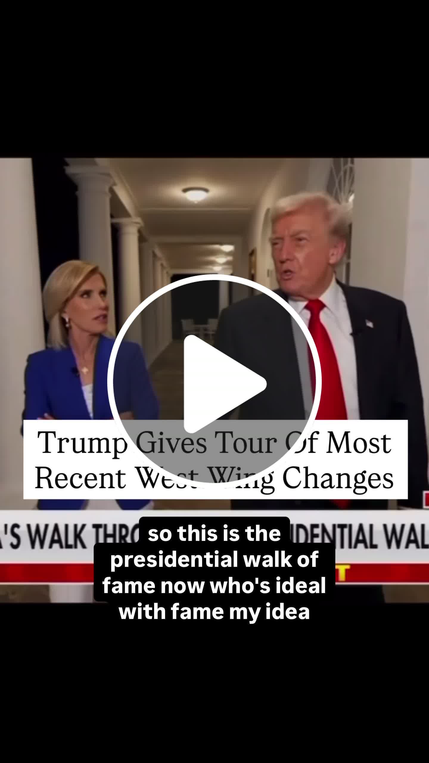 President Trump gave Fox News host Laura Ingraham a tour of new ...