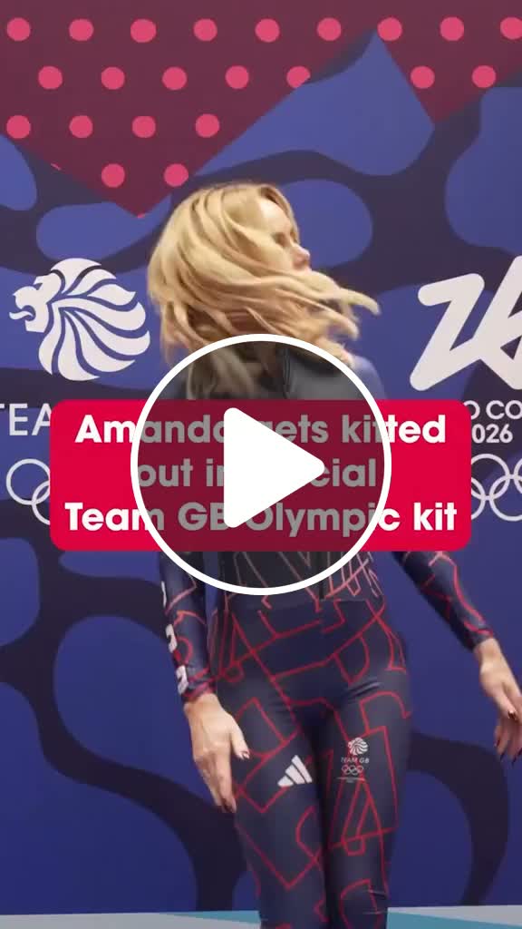 Amanda Holden tries on Team GB's Olympic bobsleigh kit - NewsBreak