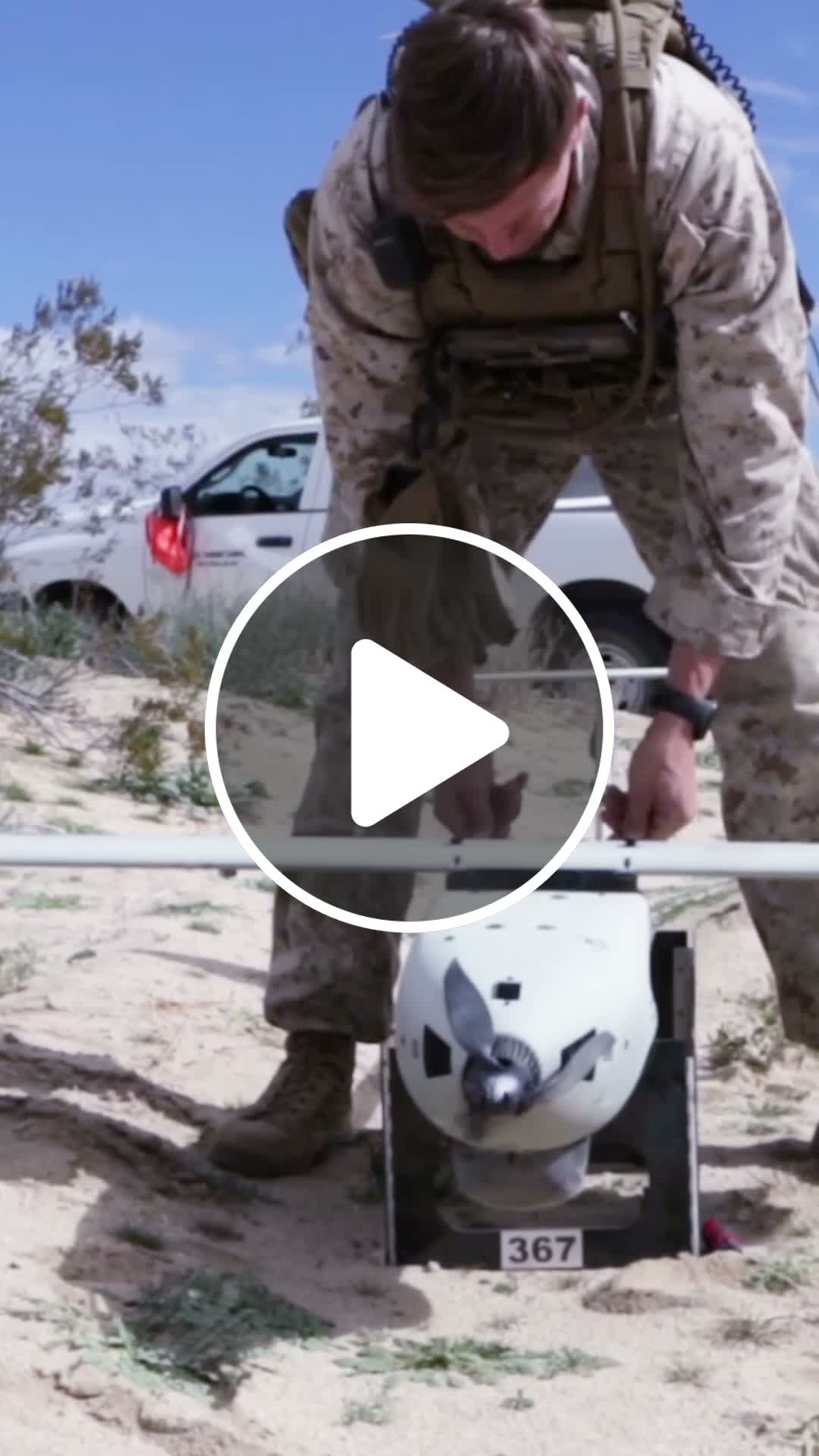 Throwing a drone to fly #military - NewsBreak