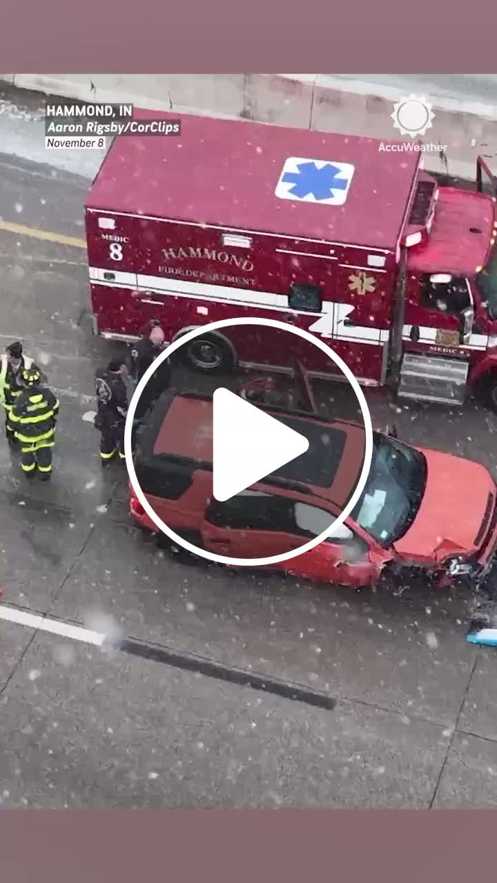 ️ WHITEOUT WRECKS ON I-94 🚗💥Lake-effect snow caused pileups and major ...