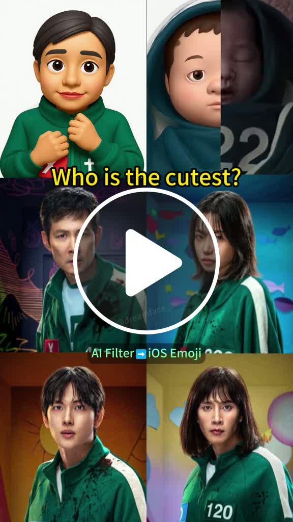 The Squid Game cast as iOS emoji who looks the cutest dreamface ...