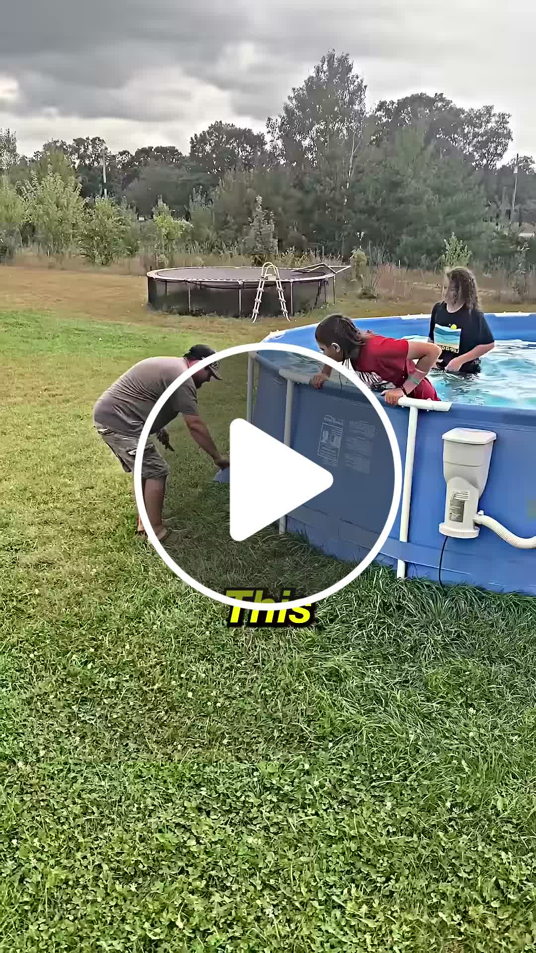 Dad Turned the Pool Into a Giant Waterslide - NewsBreak