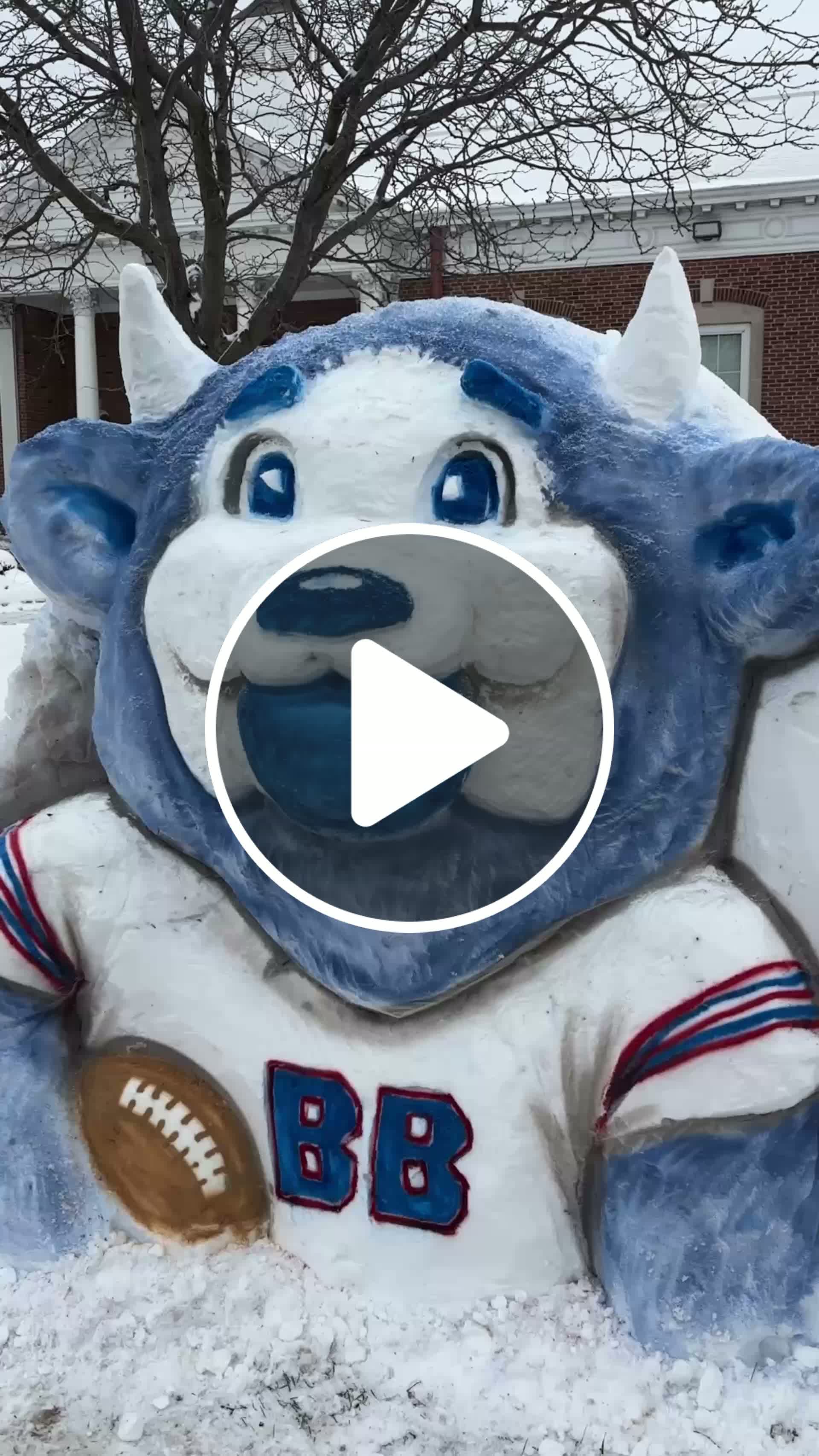 Bills snow sculpture - NewsBreak