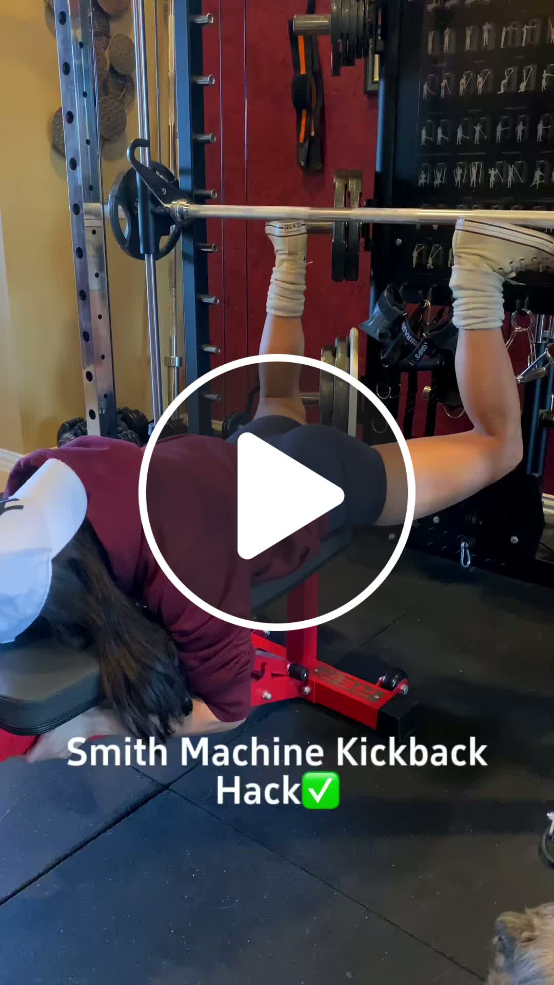 Smith Machine Kickback Hack Prevent the hook on the Smith Machine from ...