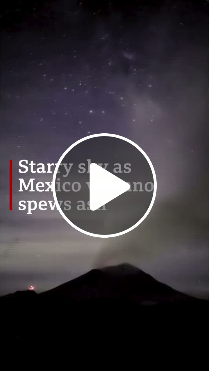 Timelapse footage shows volcano in Mexico erupting - NewsBreak