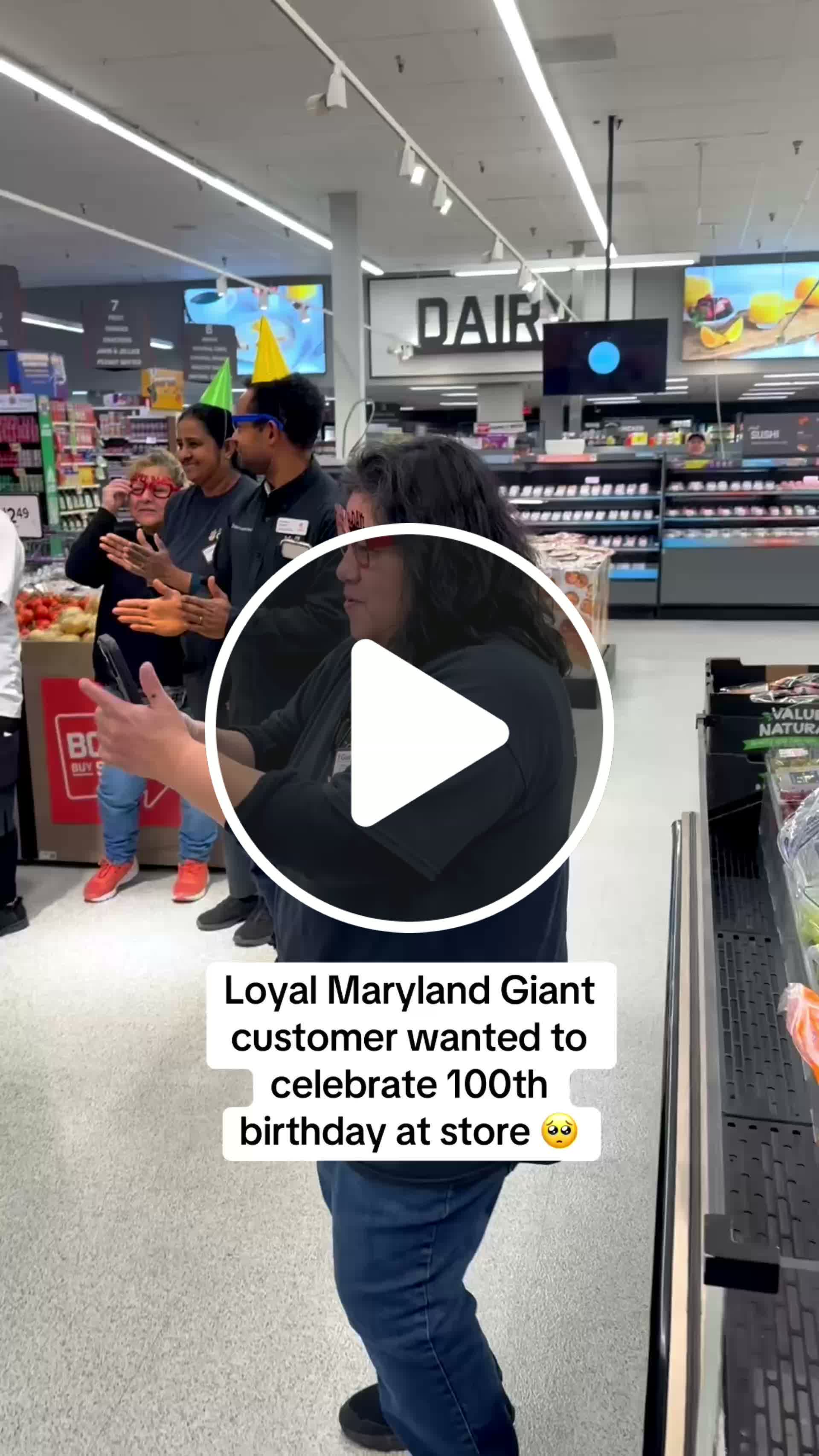 Loyal Maryland Giant customer wanted to celebrate 100th birthday at ...