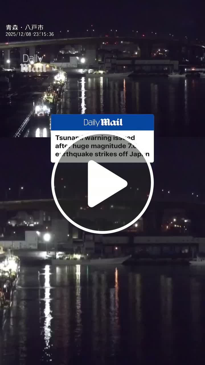 Tsunami warning issued after huge magnitude 76 earthquake strikes off ...