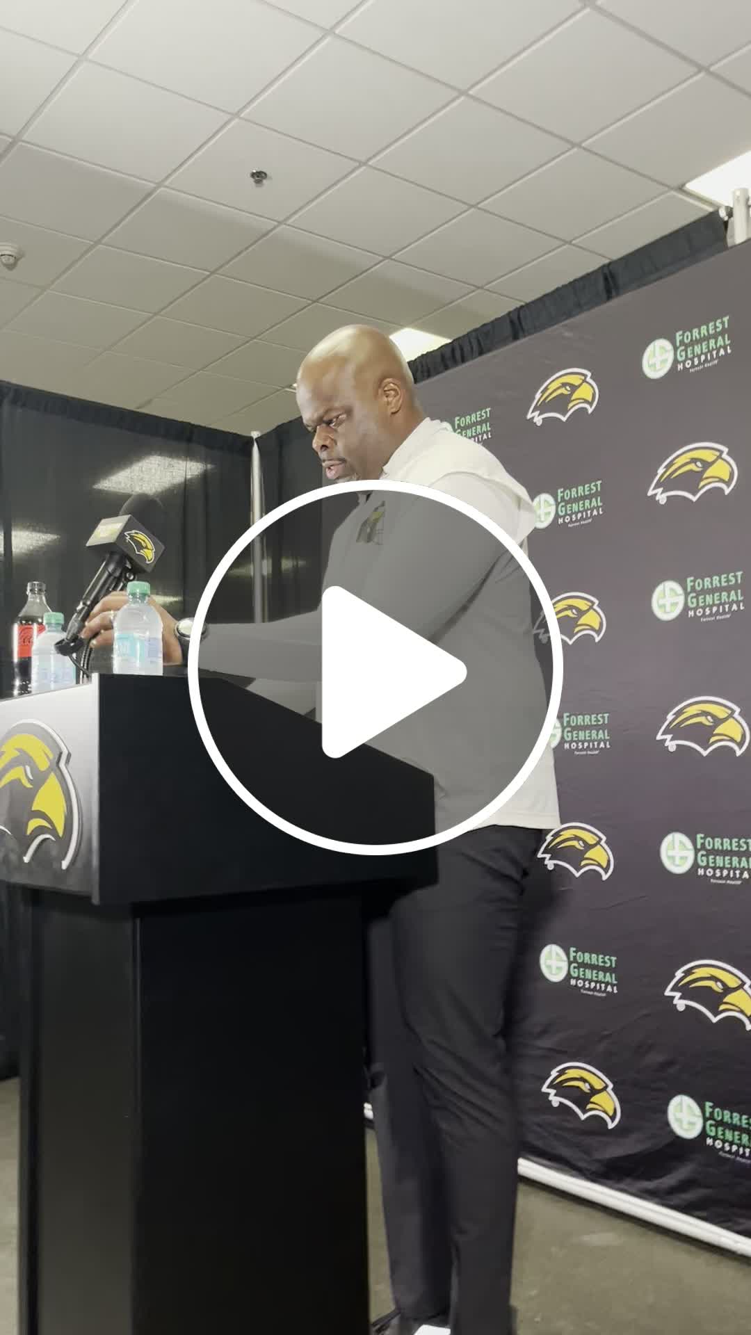 Southern Miss football coach Charles Huff after Golden Eagles' loss ...